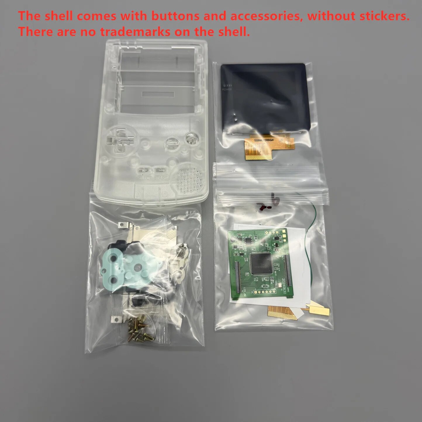 NICOS 2,6-дюймовый ламинированный ЖК-дисплей для Gameboy Color Clear laminated