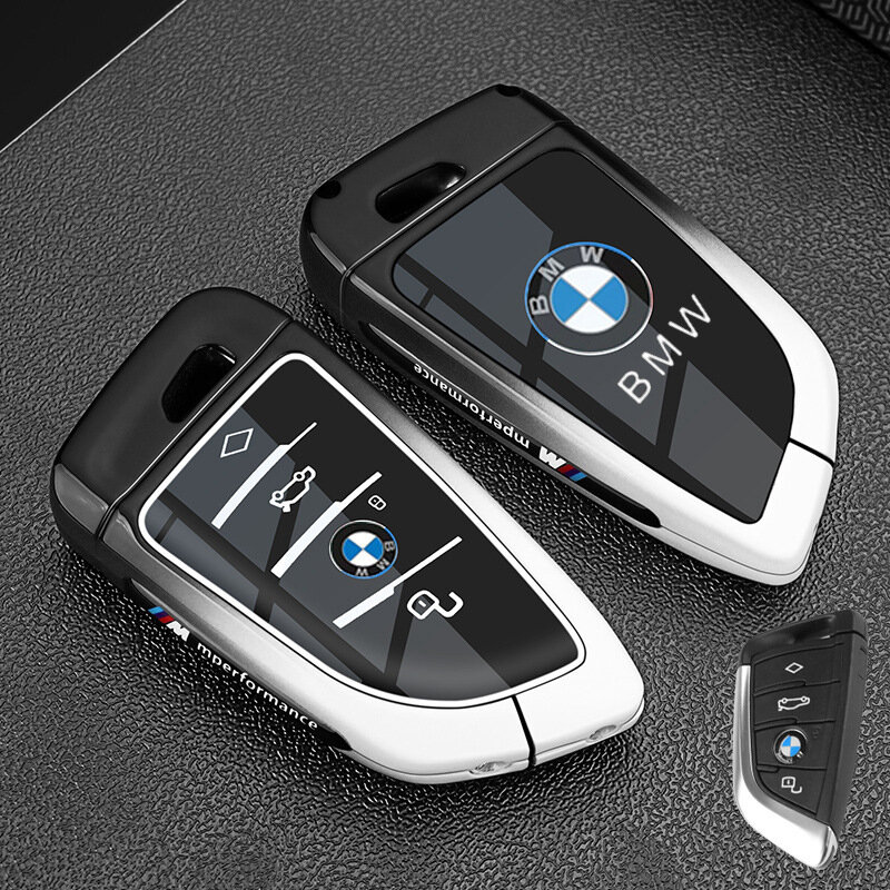 Чехол для ключа BMW A Style Single Shell Черно-белый 1 шт. Совместимость: 5 Серии 530li, 3 Серии 325LI, i3, ix3, X1-X6