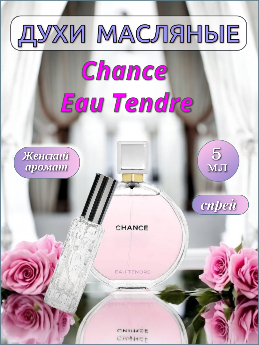 Парфюмерное масло Chance Eau Tendre ( Шанс Тендер) женский аромат, спрей 5.01 мл