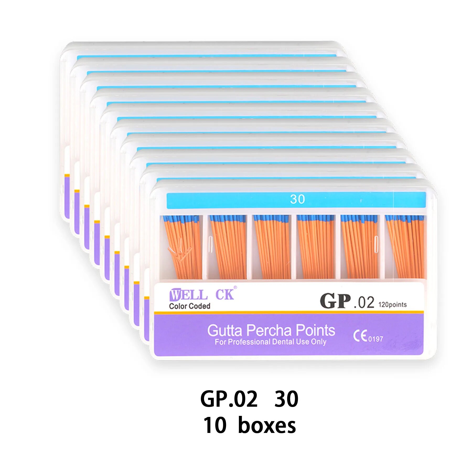 WELLCK Gutta Percha Points GP.02 30, 10Boxes