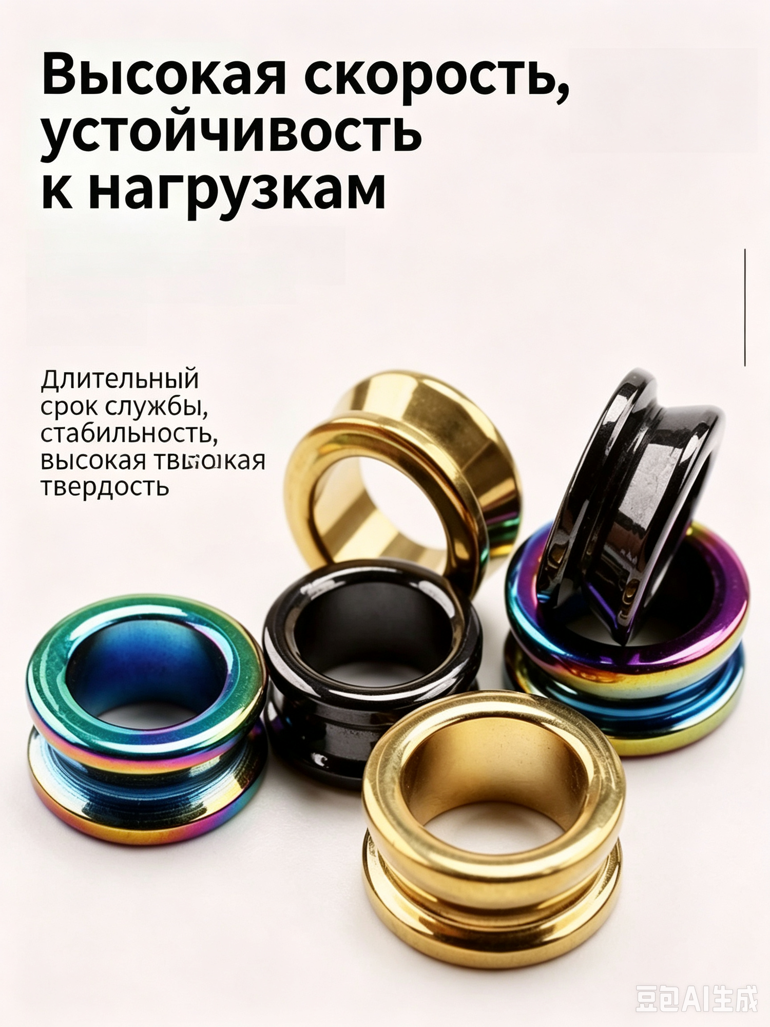 Направляющее кольцо из нержавеющей стали для рыбалки, комплект 3 шт. - низкий шум, простая установка