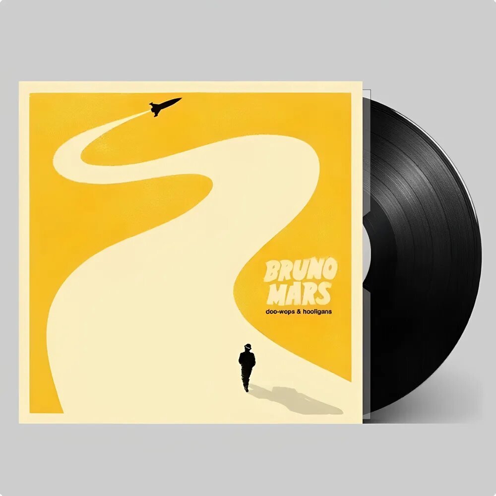 В наличии Bruno Mars Doo-Wops & Hooligans стандартный винил LP 12 дюймов, винтажный ду-вап и R&B для коллекционеров, плотная пластинка с вкладышем текстов, новый запечатанный экземпляр