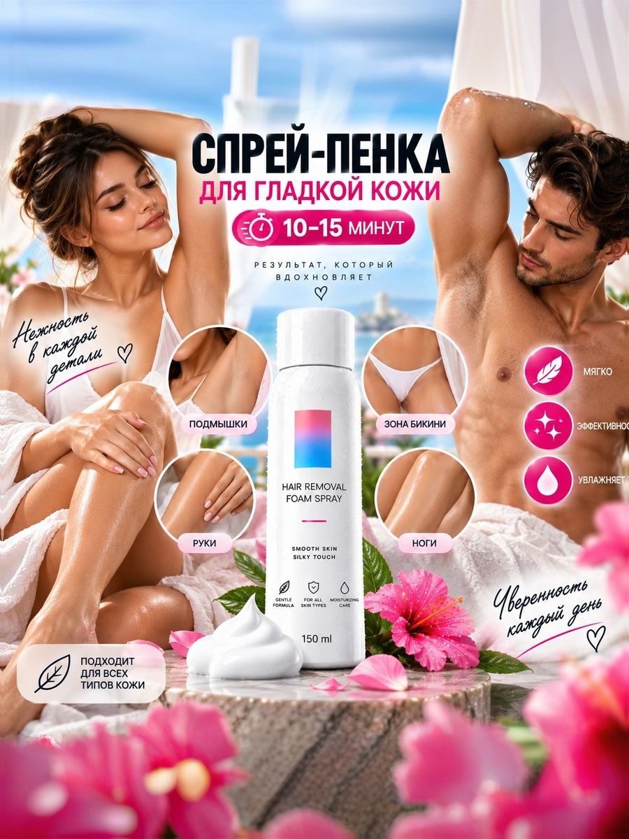 Спрей для депиляции DETVFO