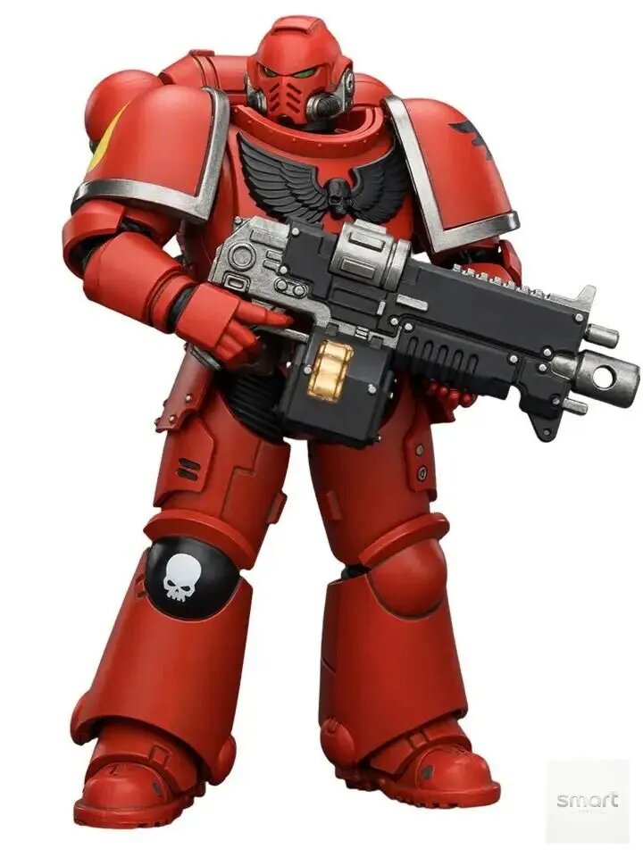 Эксклюзивный набор JoyToy Warhammer 40000, в котором представлен Интерцессор Кровавых Ангелов, оснащенный цепным мечом, болтовой винтовкой и болтовым пистолетом, высотой 5 дюймов.