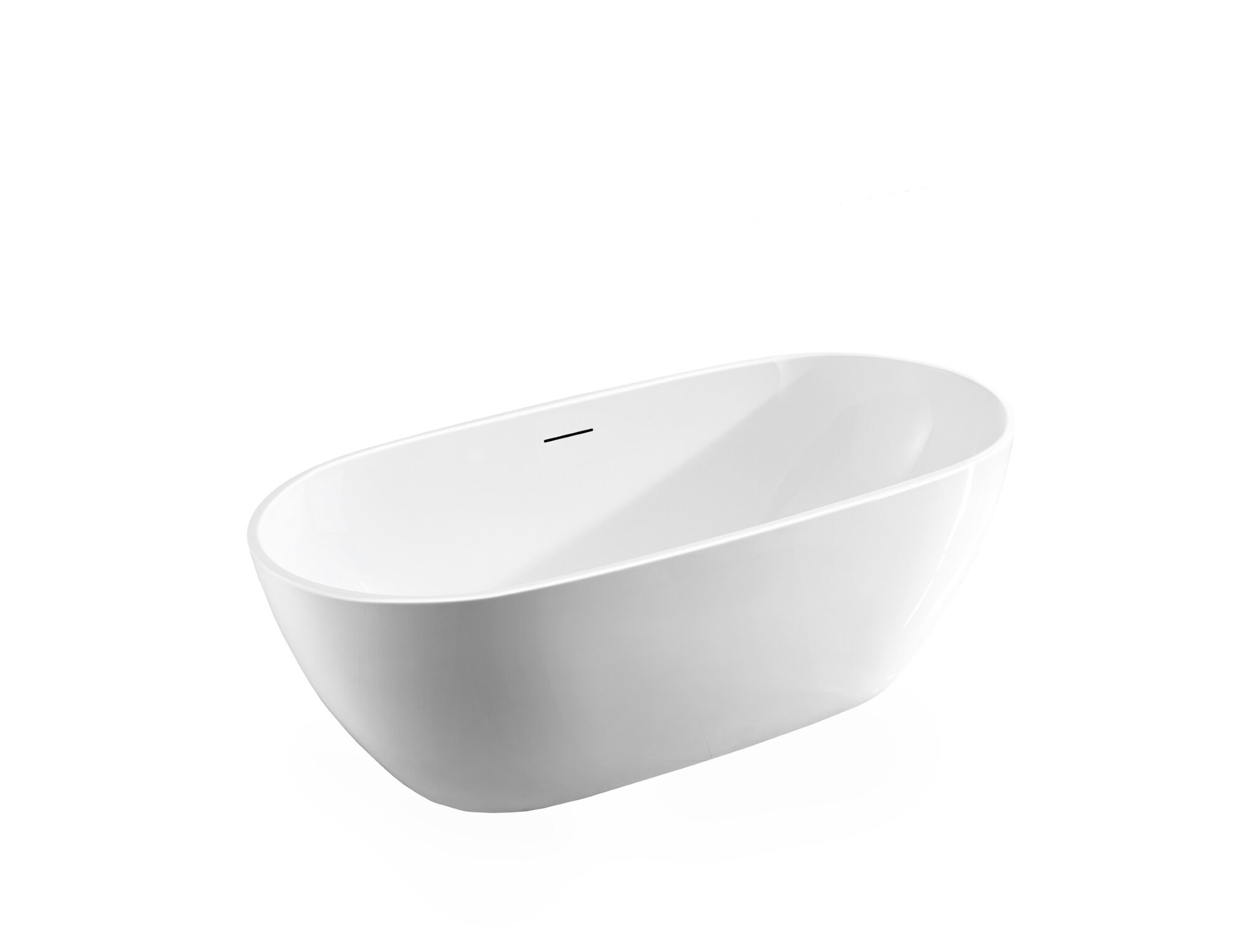 Ванна акриловая Vincea VBT-408-1500, 1500*815*580, цвет белый, щелевой перелив