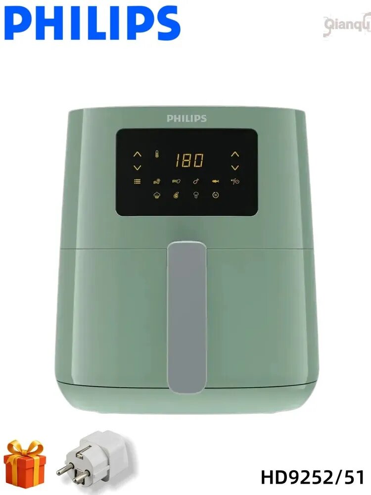 Аэрогриль HD9252/51, светло-зеленый