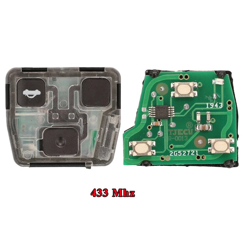 Автомобильный Ключ-пульт Jingyuqin С Чипом 4D67/4D68/4C Для Toyota Camry, Inner 3BT 433Mhz, No Chip
