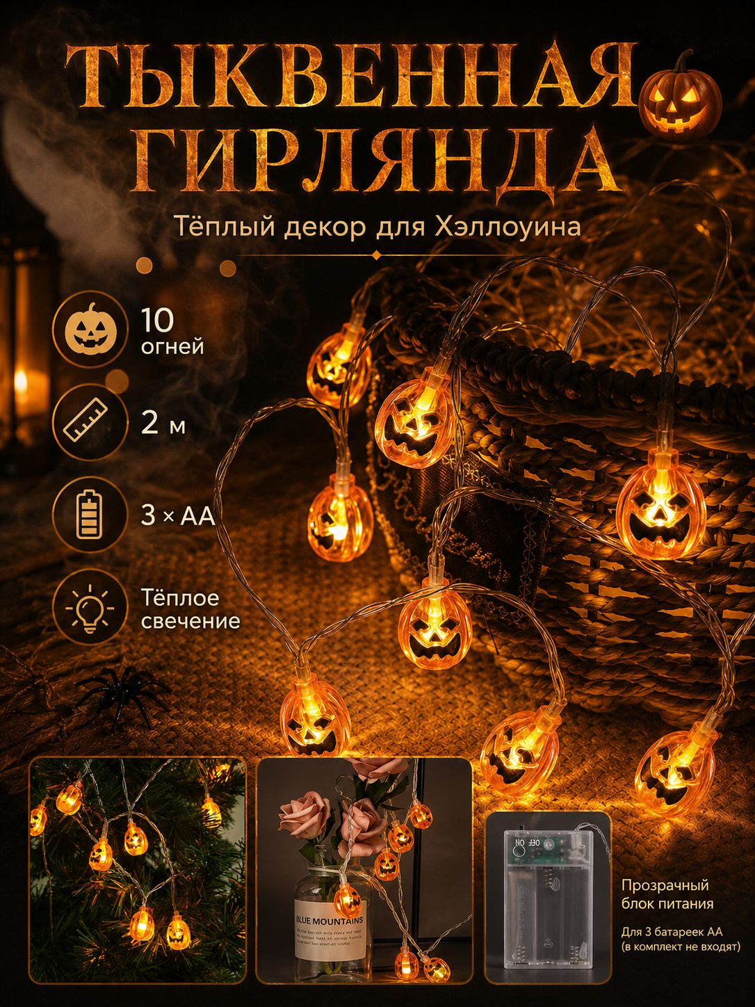 Гирлянда на Хэллоуин — фото 1