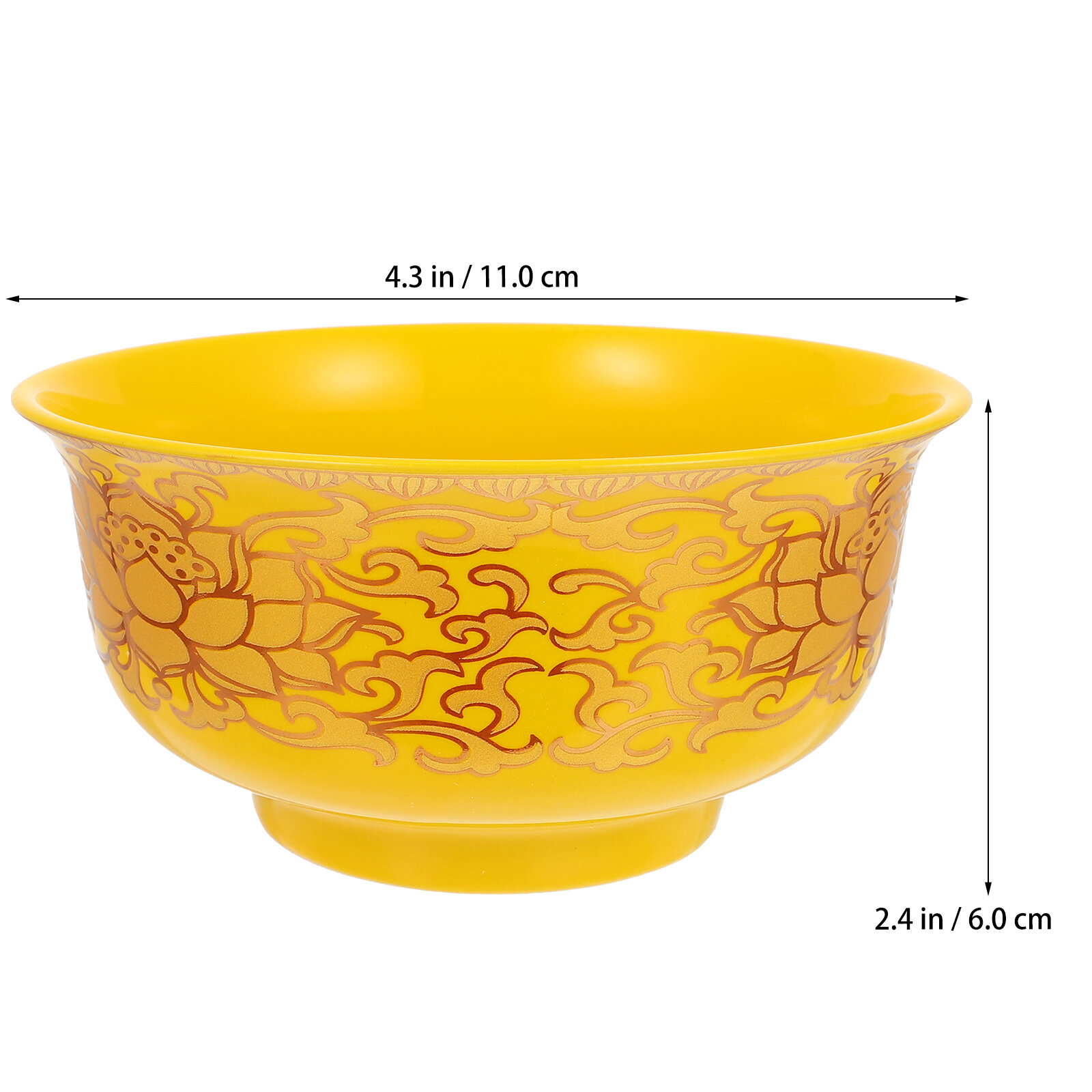 Buddhist Offering Bowl Для Хранения Еды И Риса В Храме Желтый 11X11X6CM