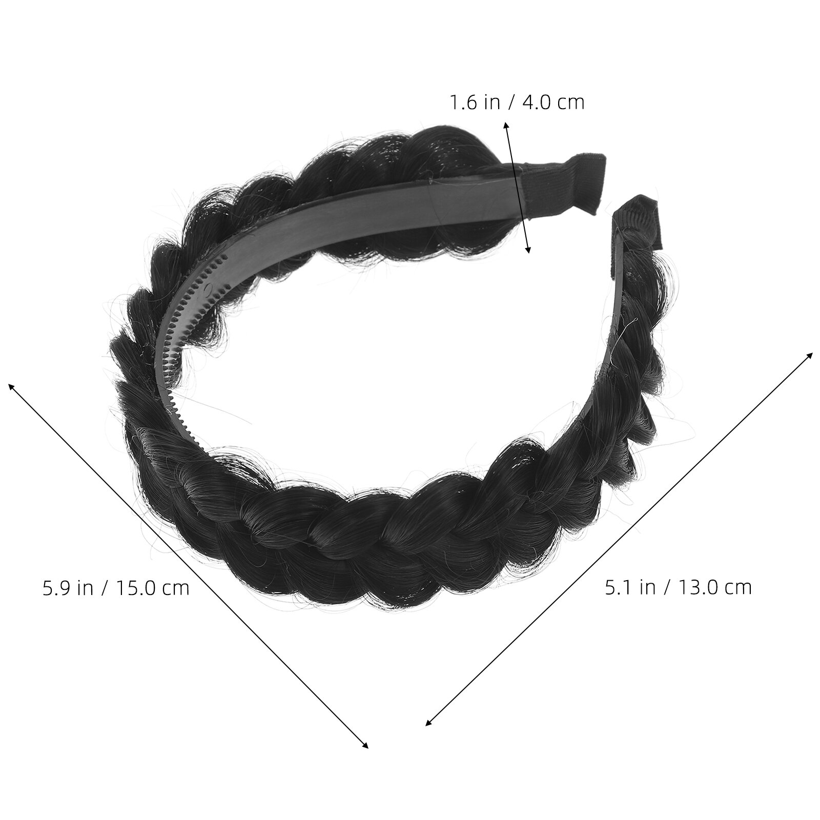 Браided Headband Антискользящий Гарнитур Для Волос Женщины Аксессуар Для Волос 15.00X13.00X4.00Cm