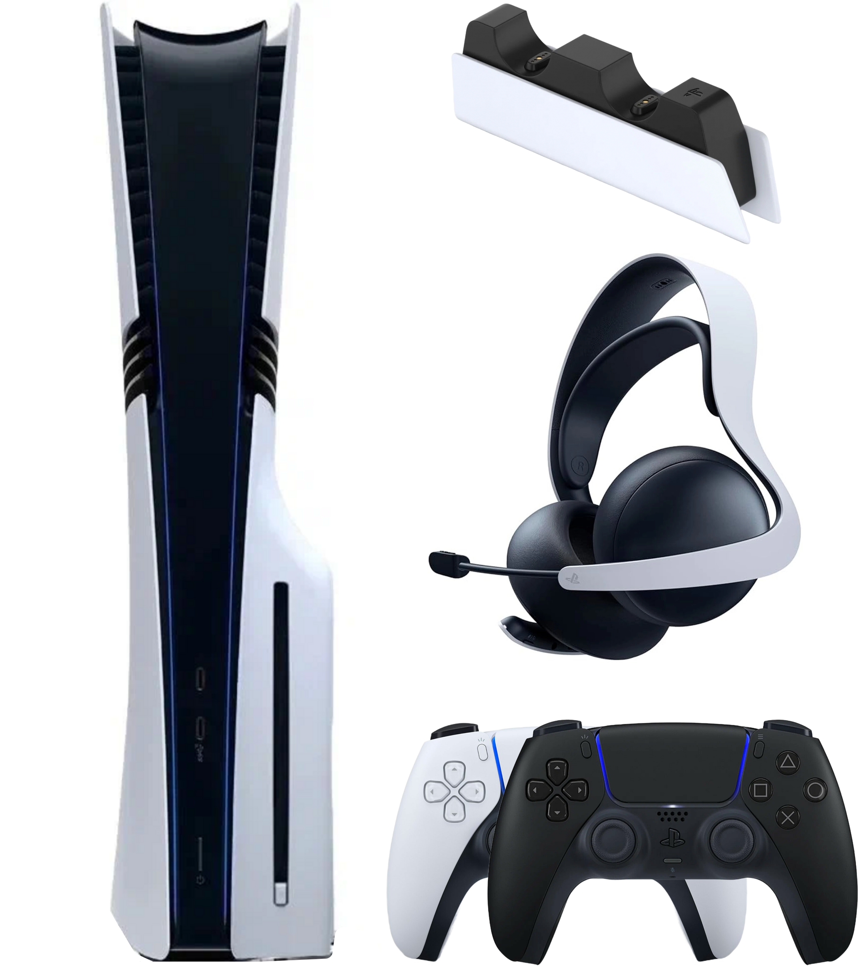 Игровая приставка Sony PS 5 Pro Digital Edition+2-ой геймпад+Зарядная станция+Дисковод(не встроенный)+Наушники