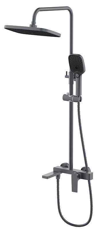 Душевая стойка Azario Arida AZ-K2354GR серый графит