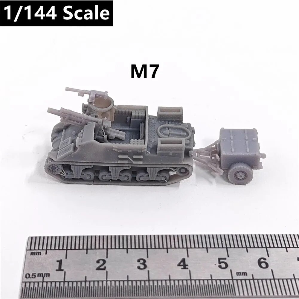 Миниатюрная модель танка в масштабе 1:144, напечатанная на 3D-принтере, из смолы, основные боевые танки армии США Второй мировой войны M4A1/M3/M26/M4A3/M1128
