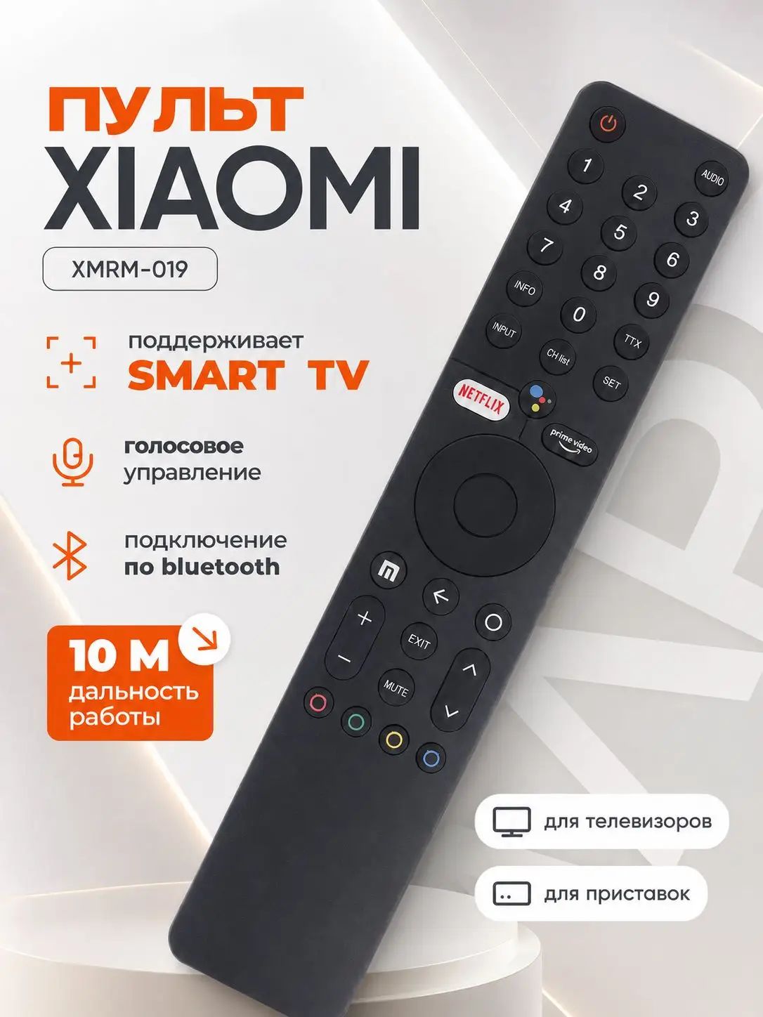 Голосовой пульт для телевизоров Xiaomi XMRM-019 с Bluetooth
