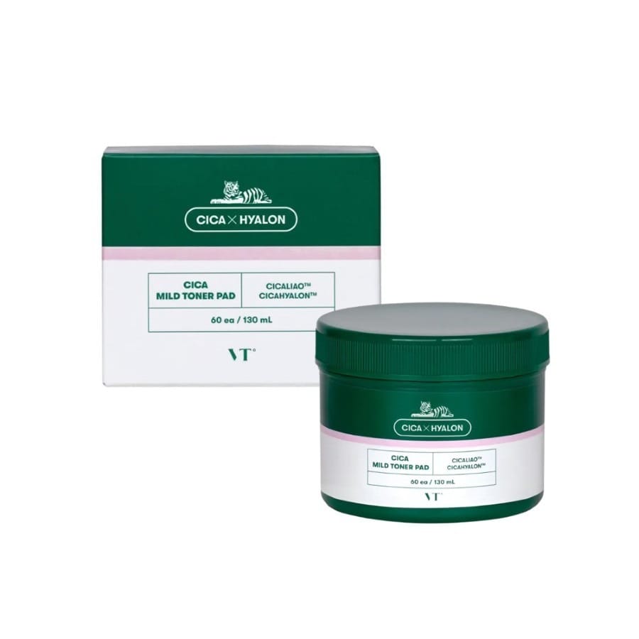 Тонер-пэды VT Cosmetics Cica Mild Toner Pad отшелушивающие, 60 шт