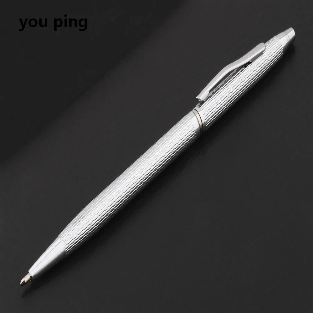Металлическая шариковая ручка You Ping 03-Platinum