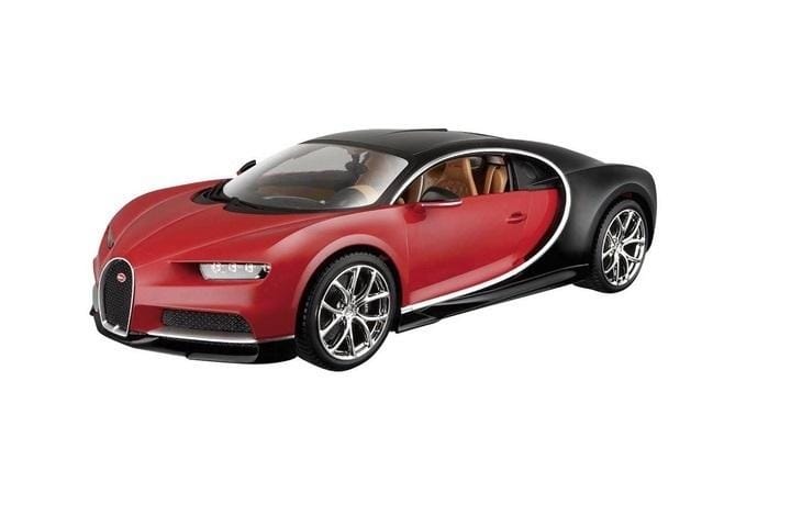Игрушечная машинка Bburago Bugatti Chiron 18-11040RD, черно-красный