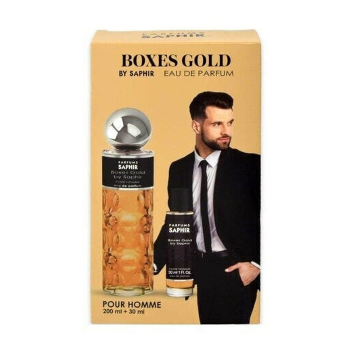 Парфюмерный набор Saphir Boxes Gold Gift Set восточный аромат унисекс, 200 мл