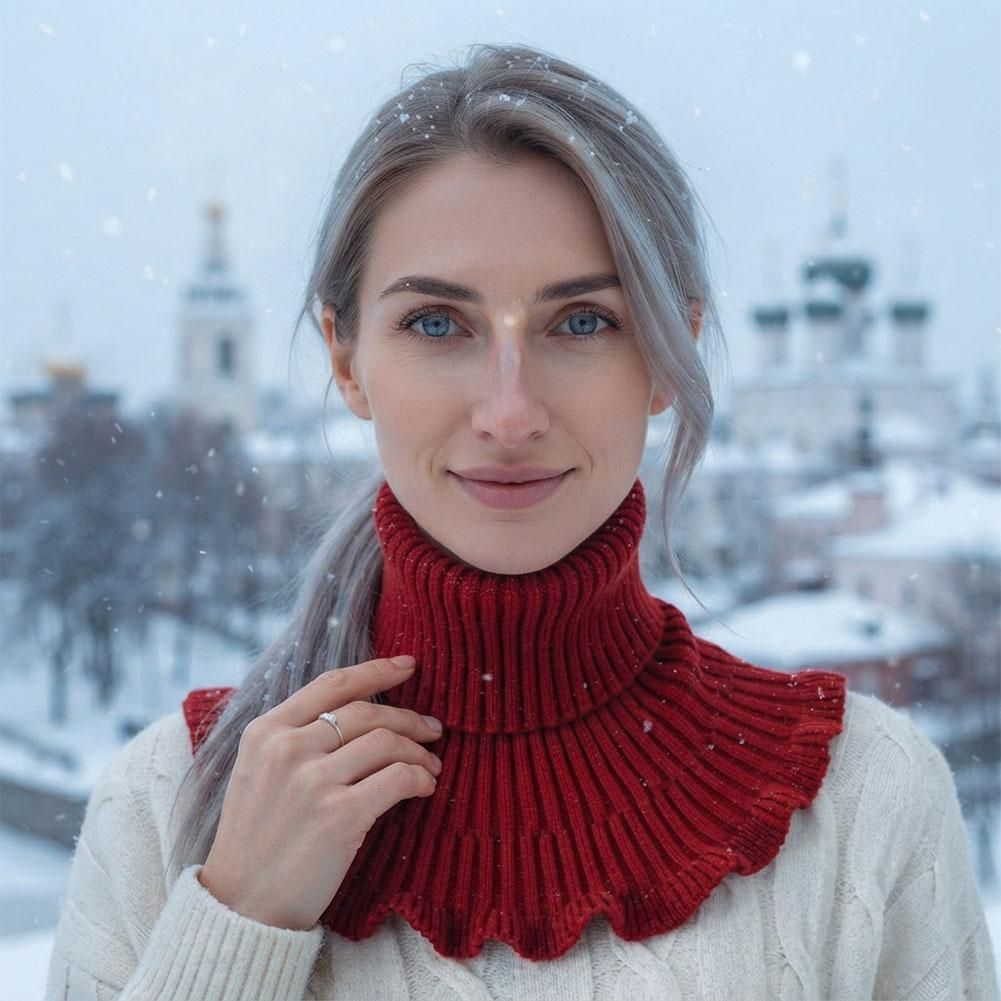 Шарф-манишка  Базовая коллекция для женщин, белый — фото 1
