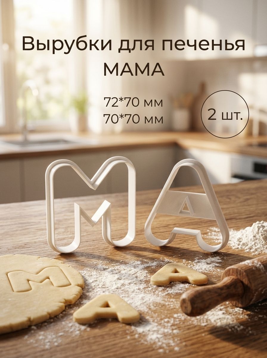 Формы для вырубки пряников и печенья , мама"
