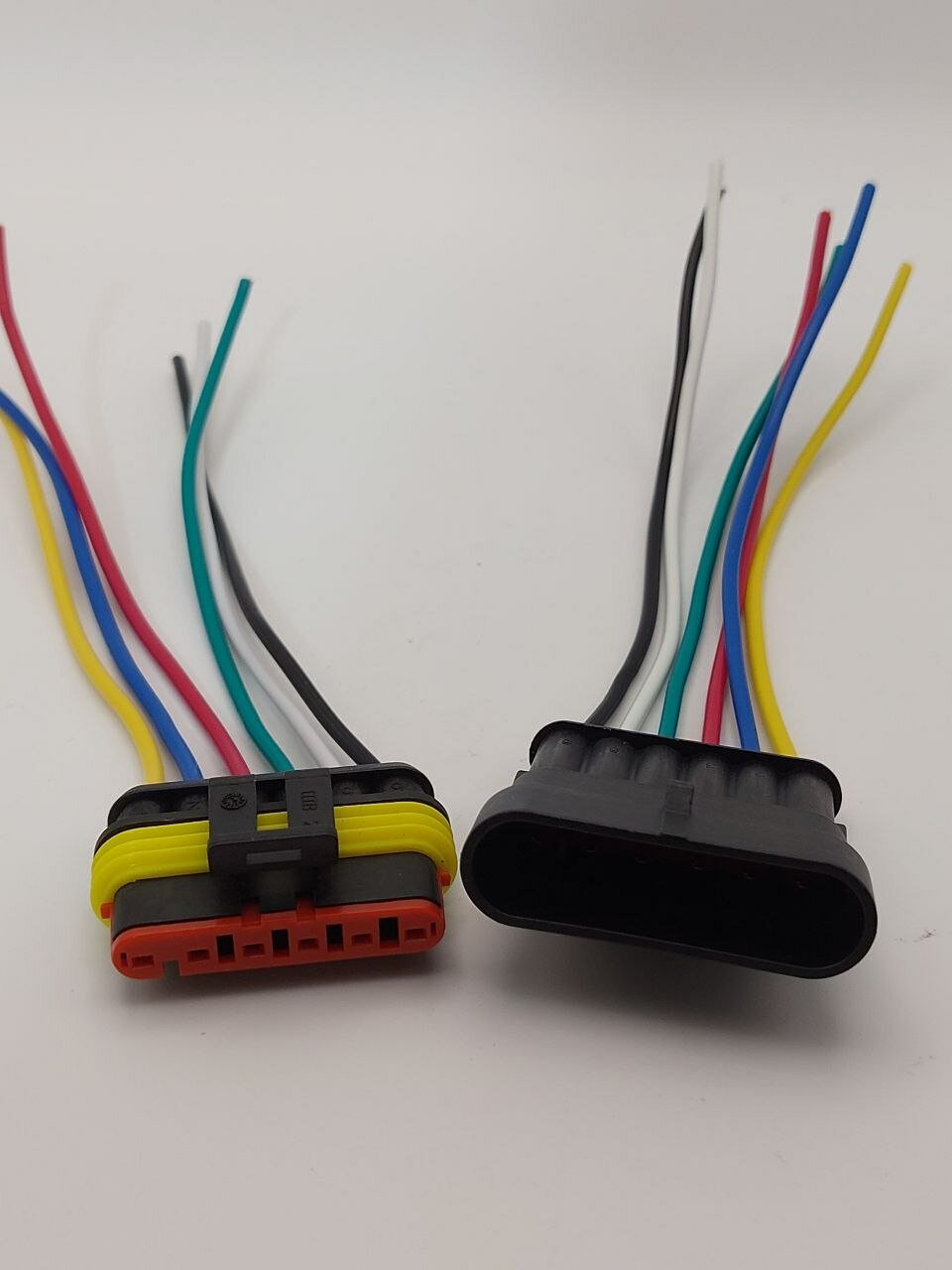 Разъём автомобильный 6 pin (6 контактов) герметичный, влагозащищённый, папа+мама, штекер гнездо, с, для дома и поездок,