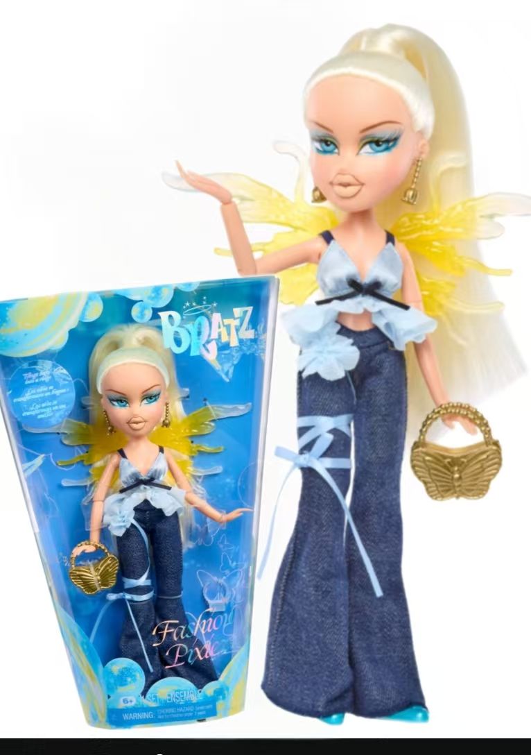 MGA Bratz Fashion Pixiez Cloe / игрушки для девочек, кукла Братц Хлоя, в ярких костюмах и с крыльями, подходит для детей от 6 лет и старше