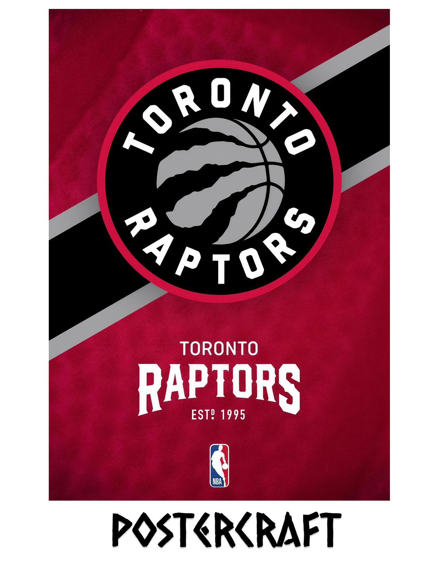 Постер Баскетбол "Toronto Raptors" (Команды НБА / NBA), А3, глянцевый, 42х29.7см