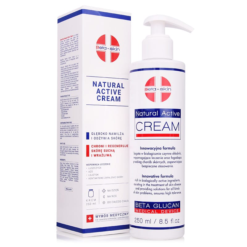 Крем для ухода за кожей Beta Skin Natural Active Cream Крем, облегчающий течение кожных заболеваний 250 мл