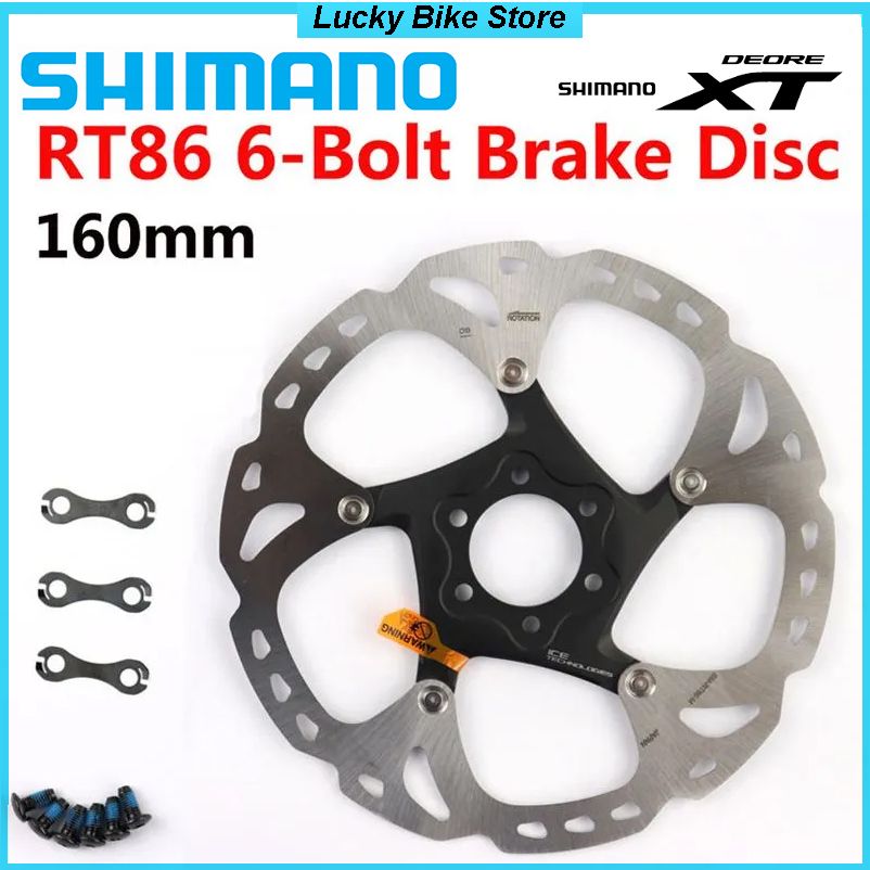 Тормозной диск Shimano SM-RT86, 160мм, крепление 6 болтов, нержавеющая сталь, без коробки