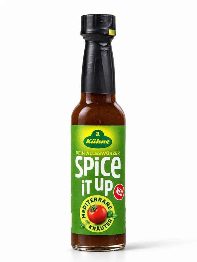Соус острый Kuhne Mild-aromatic Spicy sauce with mediterranean herbs со средиземноморскими травами, 90 мл