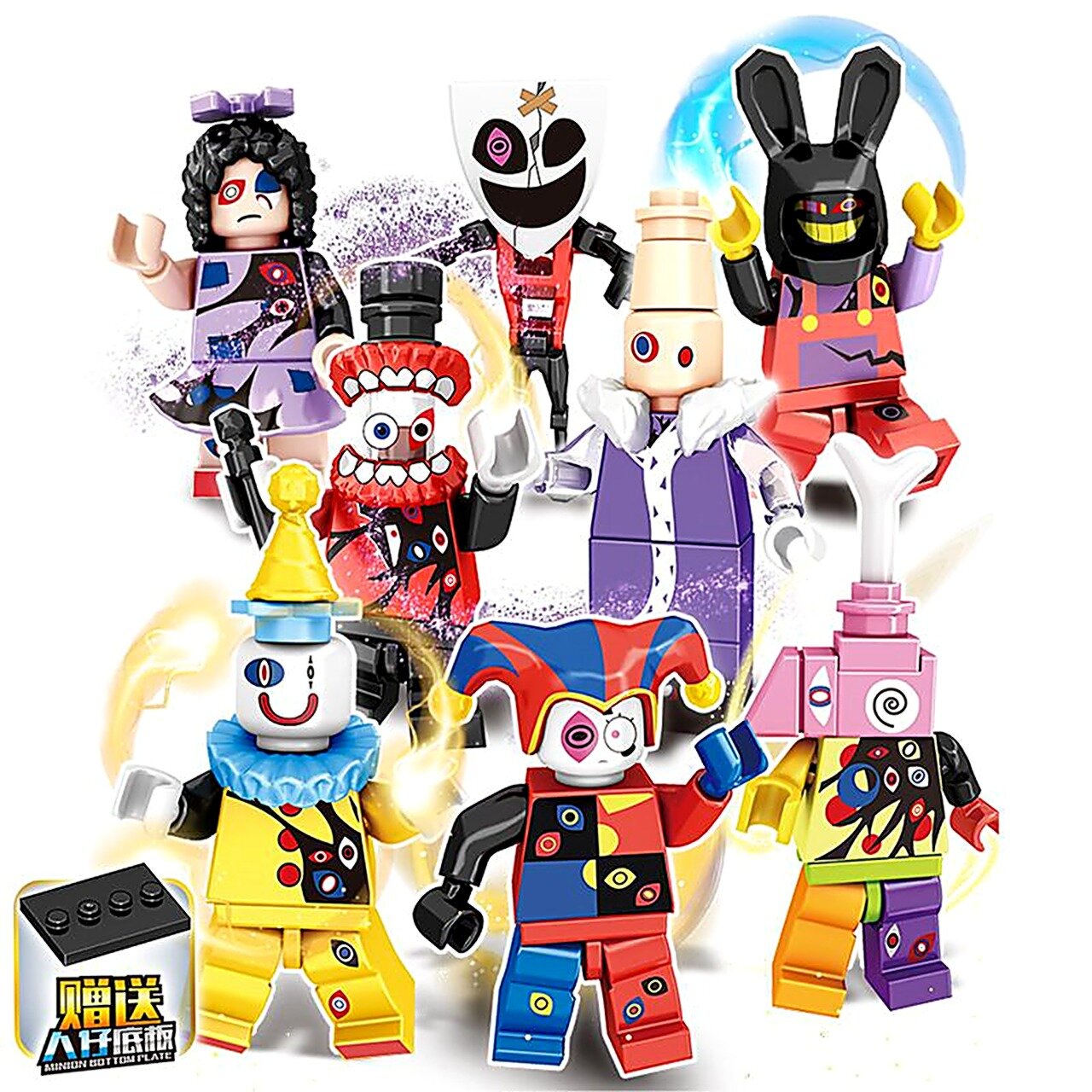 Набор минифигурок Аниматроники фнаф / Пять ночей у Фредди FNAF совместимы с конструкторами лего 8шт (4.5см