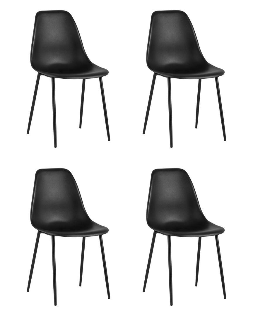 Комплект Stool Group Стул KON NS черный сиденье пластик 4 шт. арт. УТ000043523