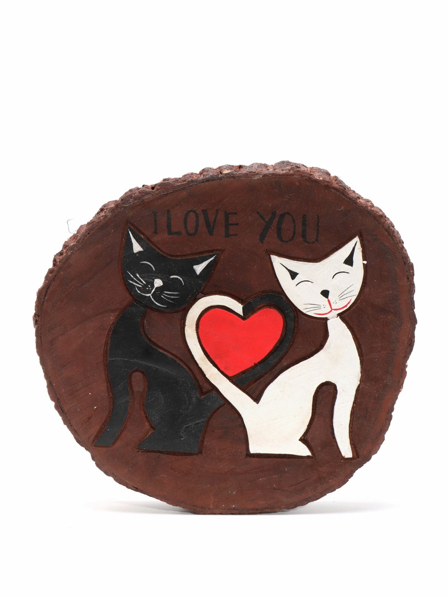 Панно настенное I LOVE YOU, дерево, 33x28x3 см, способ крепления: подвес