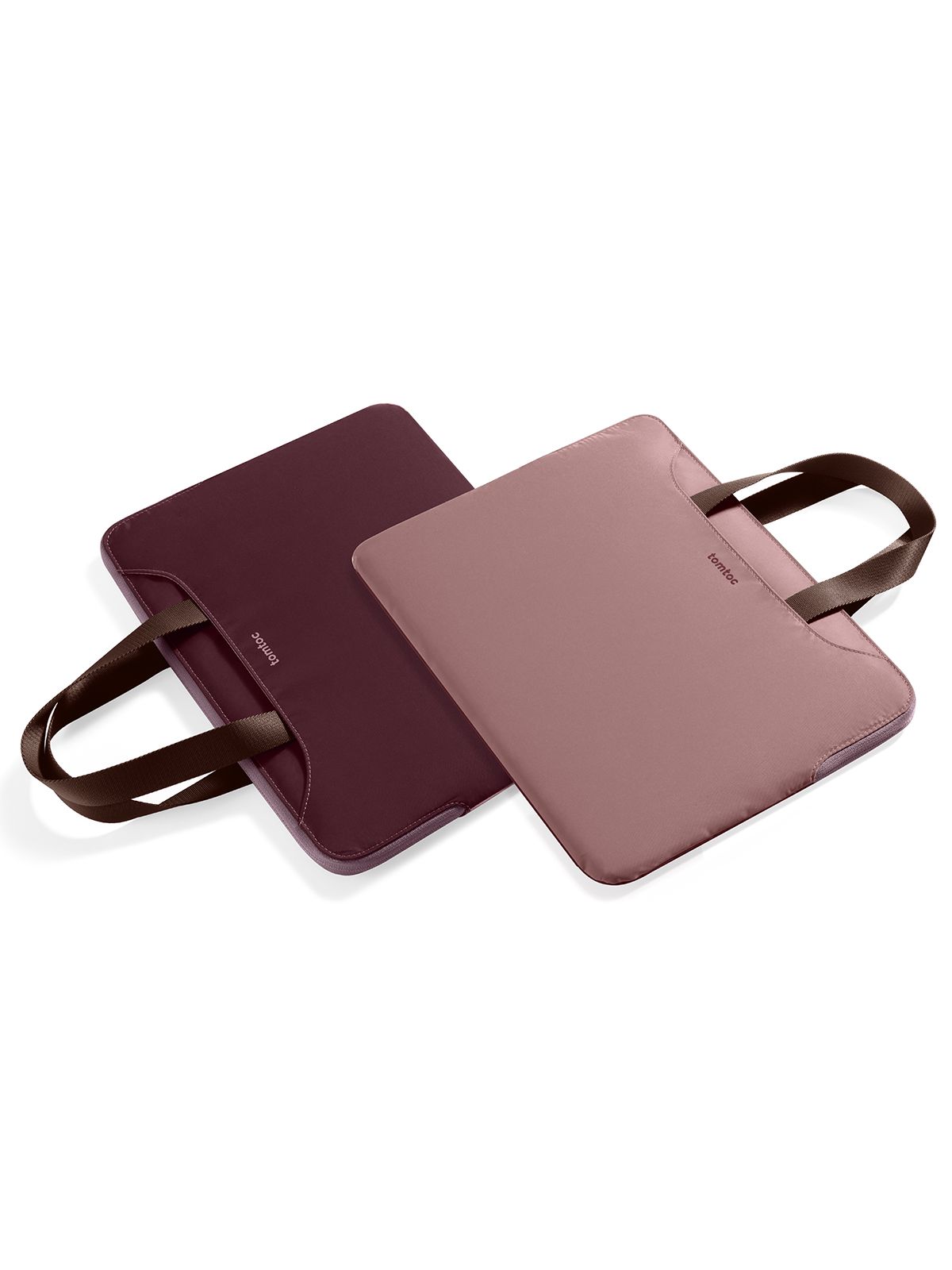 Сумка Tomtoc TheHer A21 для ноутбука 13,5", MacBook Air / Pro 13 2016-2023 на молнии, тонкая, с ручкой для переноски, мягкой противоударной подкладкой, малиново-борд