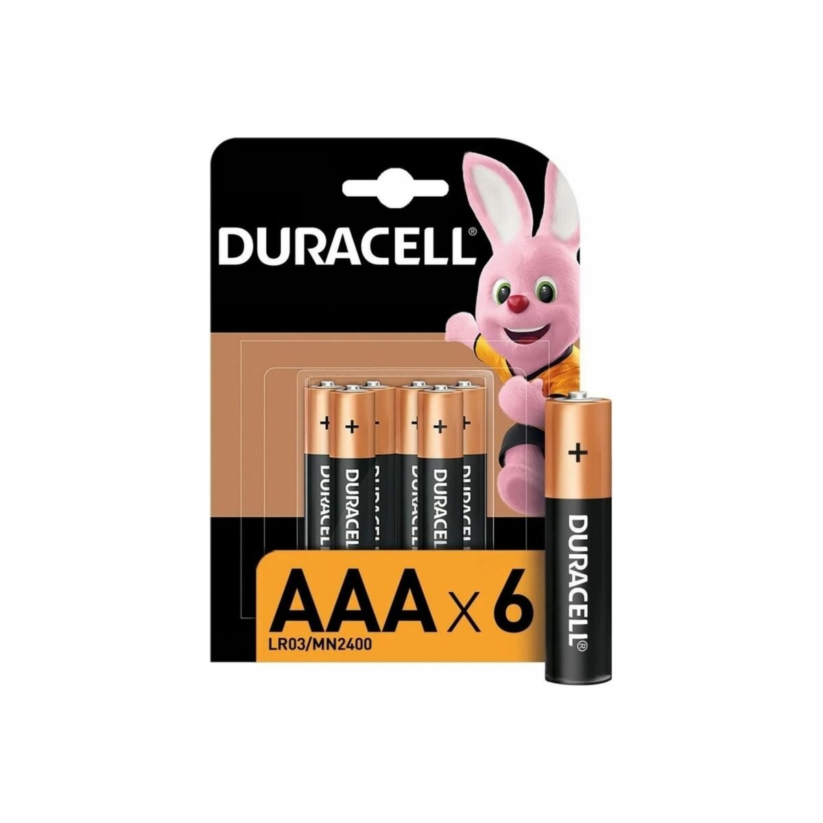 Батарейка Duracell Basic AAA/LR03-6BL (1.5 В) алкалиновая (блистер, 6шт.) (1827058)