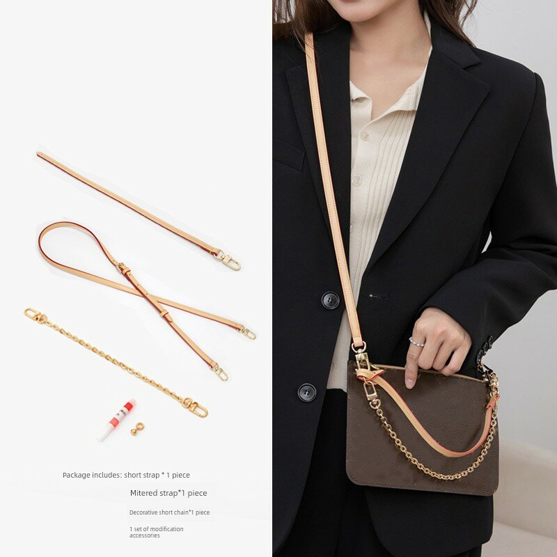 Набор регулируемых ремней из цветоизменяющейся кожи для сумок LV Neverfull Mini
