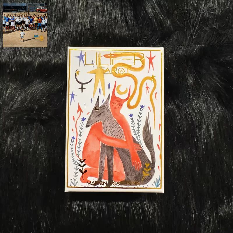 Lilifer Tarot 78 карт, матовая поверхность, золотое тиснение (лицо и рубашка), подарок--SD925