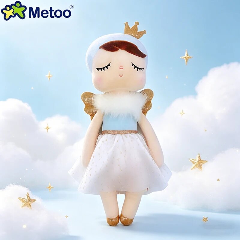Метоо Анжела, плюшевая кукла, 34 см, бежевый, golden crown