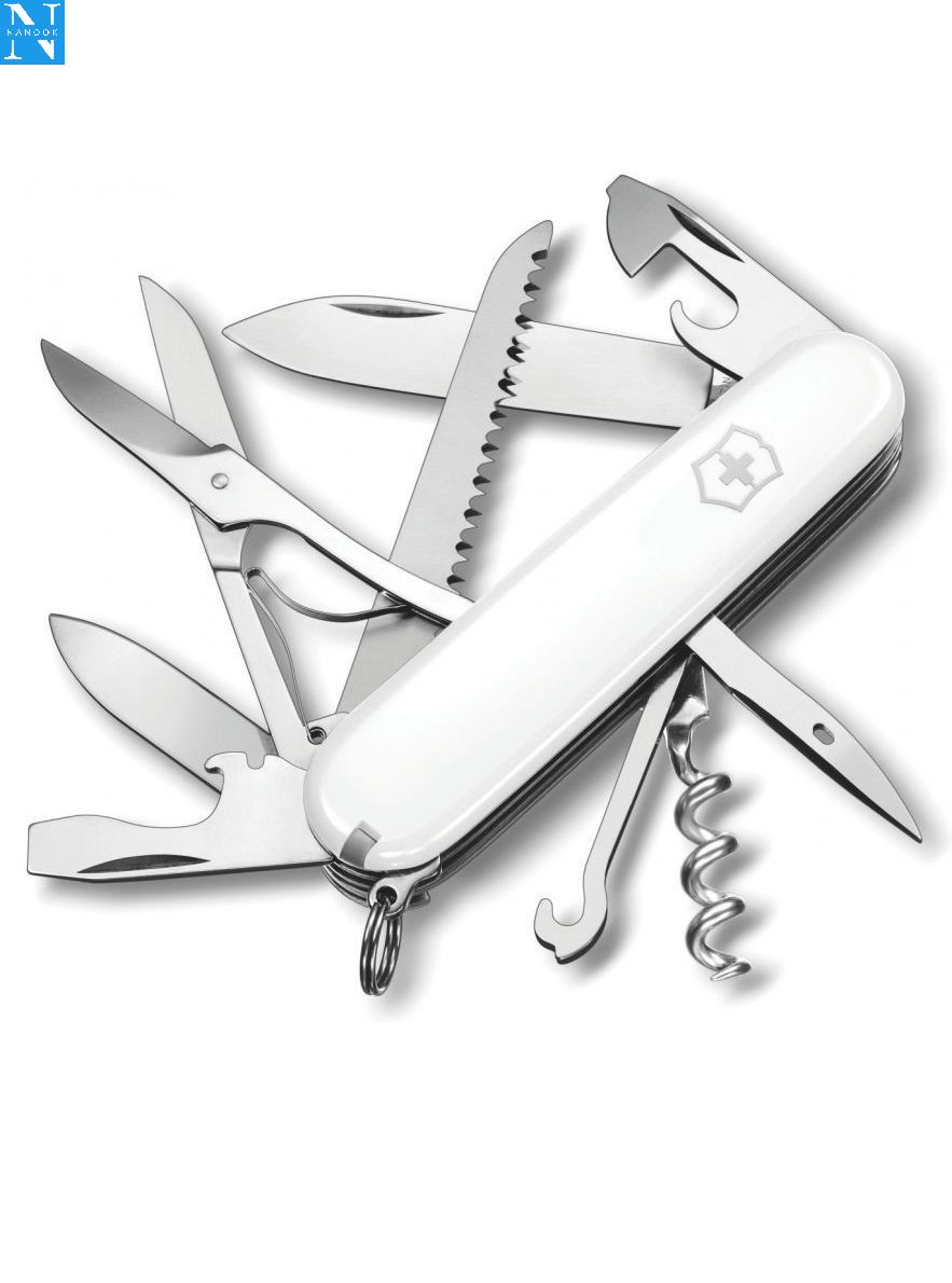 Нож перочинный VICTORINOX Huntsman 1.3713.7, 91 мм, 15 функций, белый