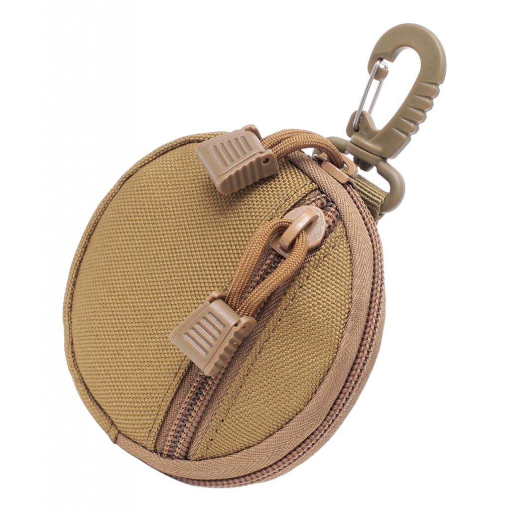 Сумка для ключей для наушников и монет Molle Gadget Pouch Tactical Accessories Bag Khaki