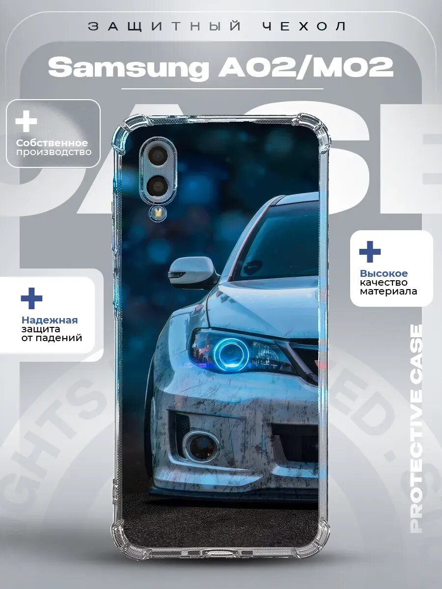 Чехол на Samsung A02 с принтом Субару