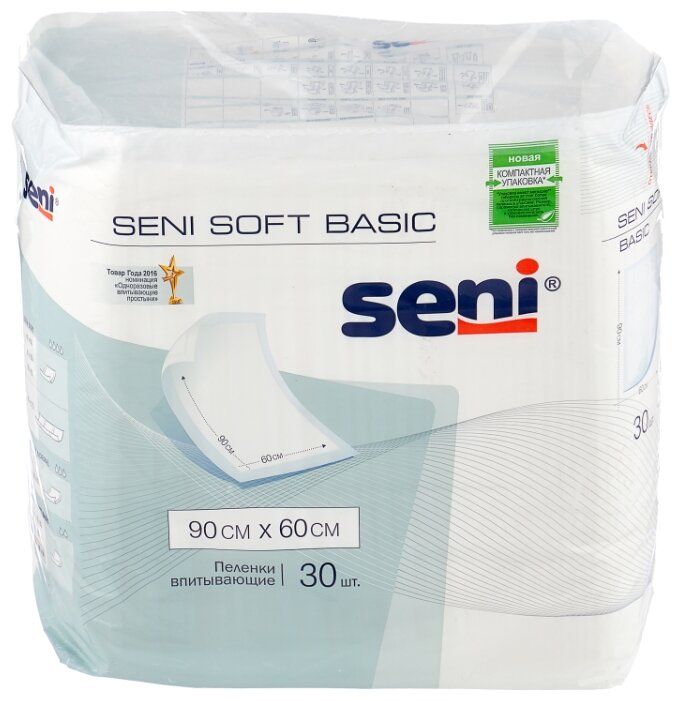 Сени Soft Basic пеленка 60х90 N30