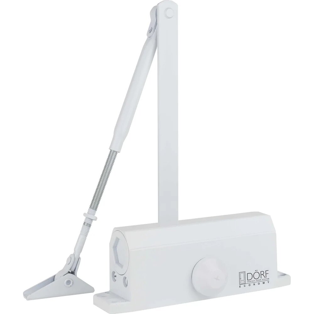 DORF Economy дверной доводчик, 110 кг, белый L8224_white_eco