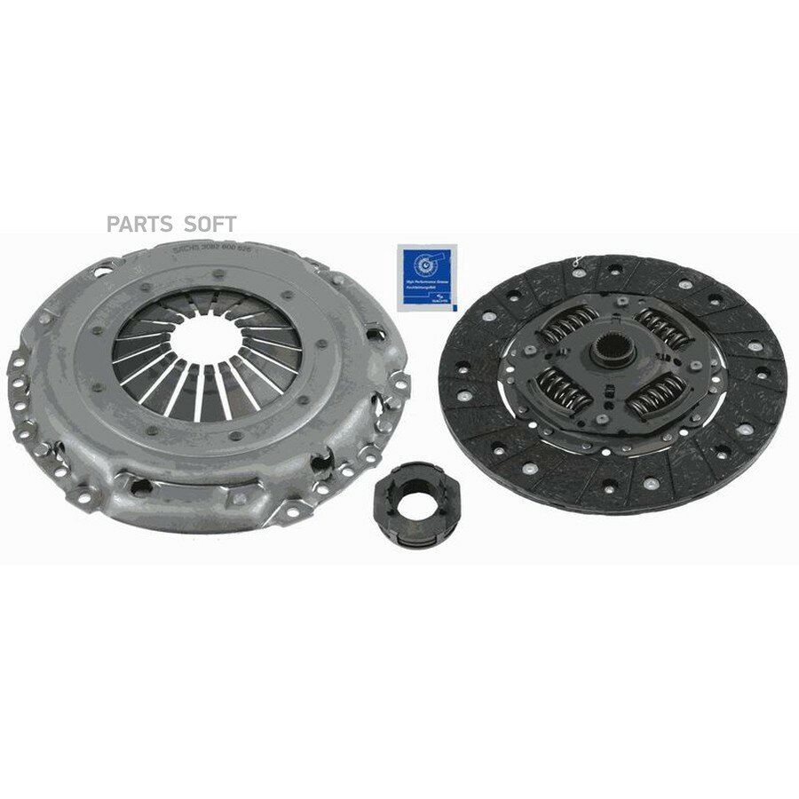 Комплект сцепления VW GOLF V (1K1) 2.0 2005-2008 от официального дистрибьютора, SACHS, артикул 3000951262