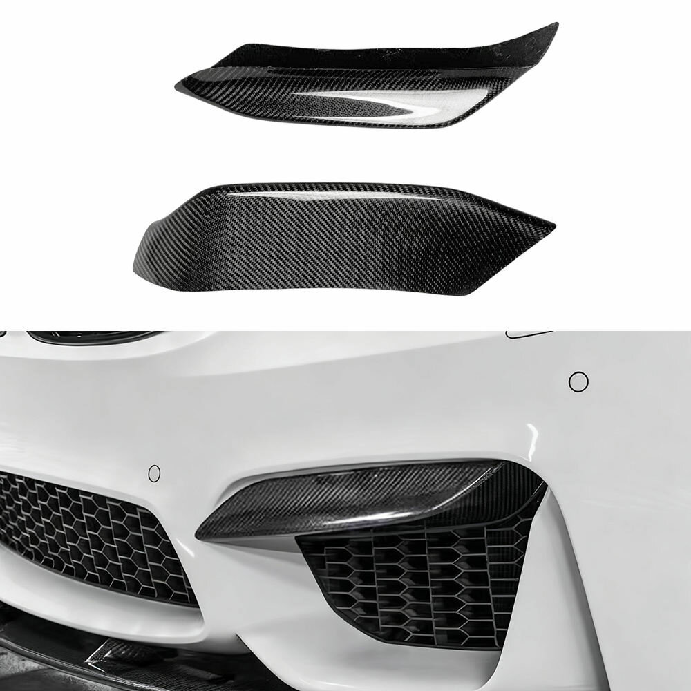 Для BMW M3 M4 F80 F82 Накладка Углов Противотуманных Фар Бампера Карбон Автомобильные Аксессуары Передний Бампер
