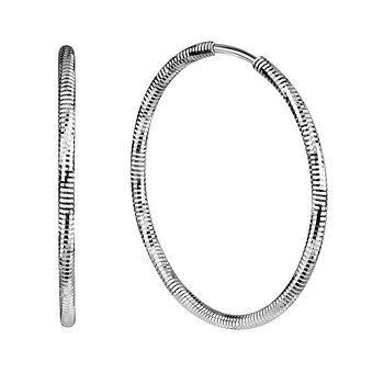 Серьги конго JEWELIN, серебро, 925 проба