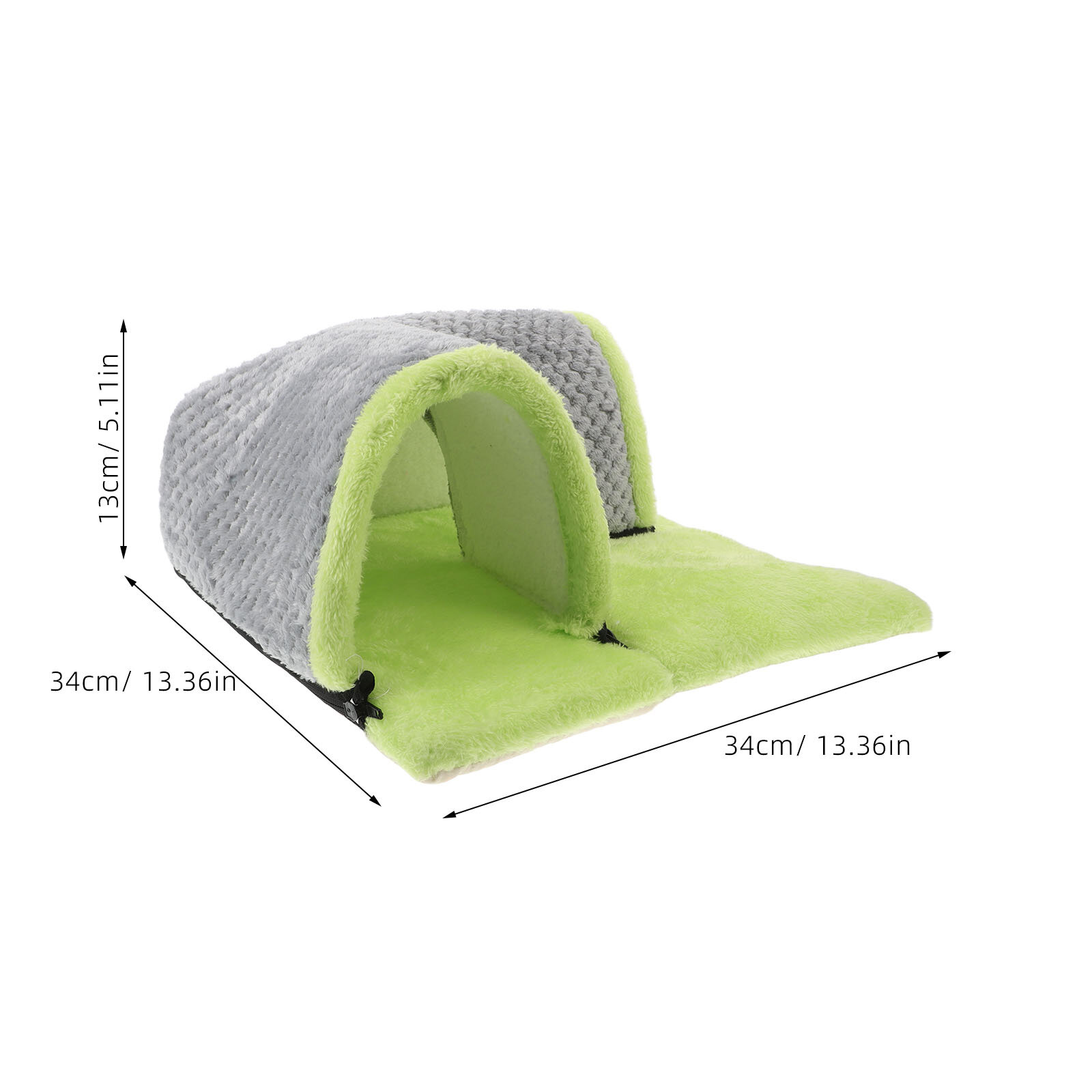 Угловое укрытие для питомцев, комфортный домик для хомячков 34.00x34.00x13.00см