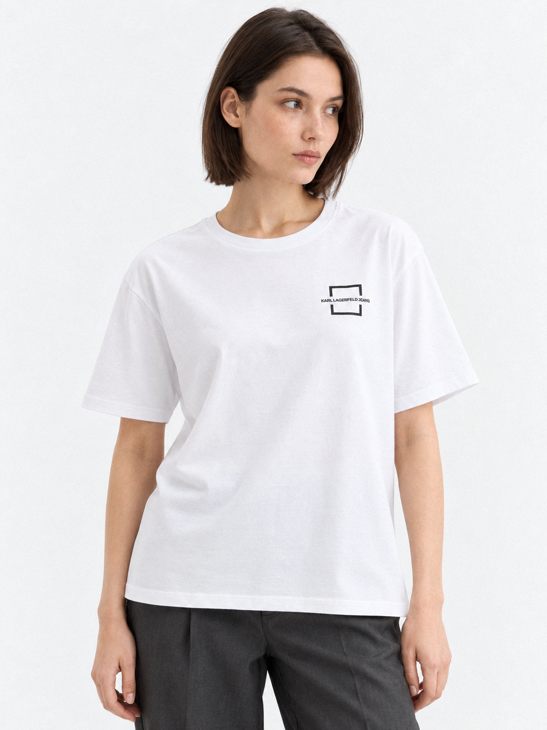 Футболка KARL LAGERFELD JEANS, 1 шт., размер S, белый