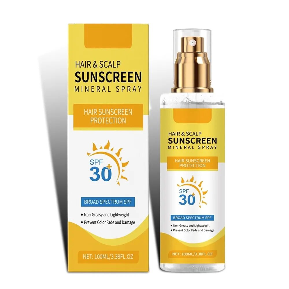 Солнцезащитный спрей для волос и кожи головы SPF 30 с кокосовым маслом увлажняющий