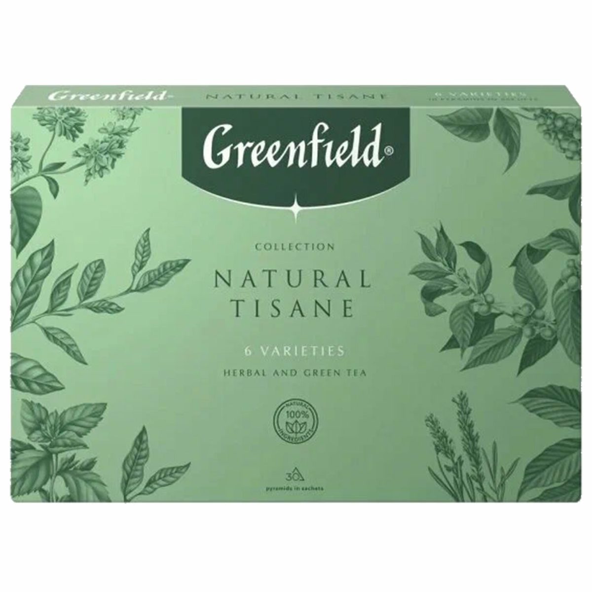 Чай Greenfield Natural Tisane, 6 вкусов, набор 30 пакетиков (1844-10), 1 уп.